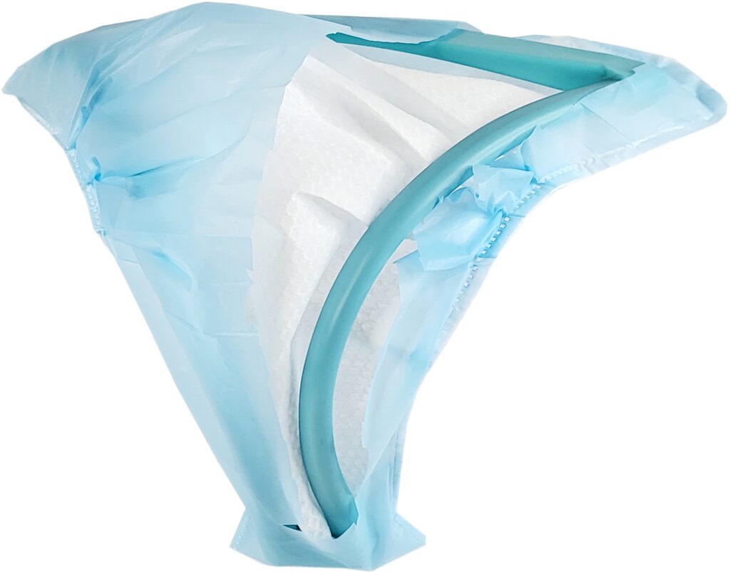 Male and female external catheter system for urinary incontinence ...